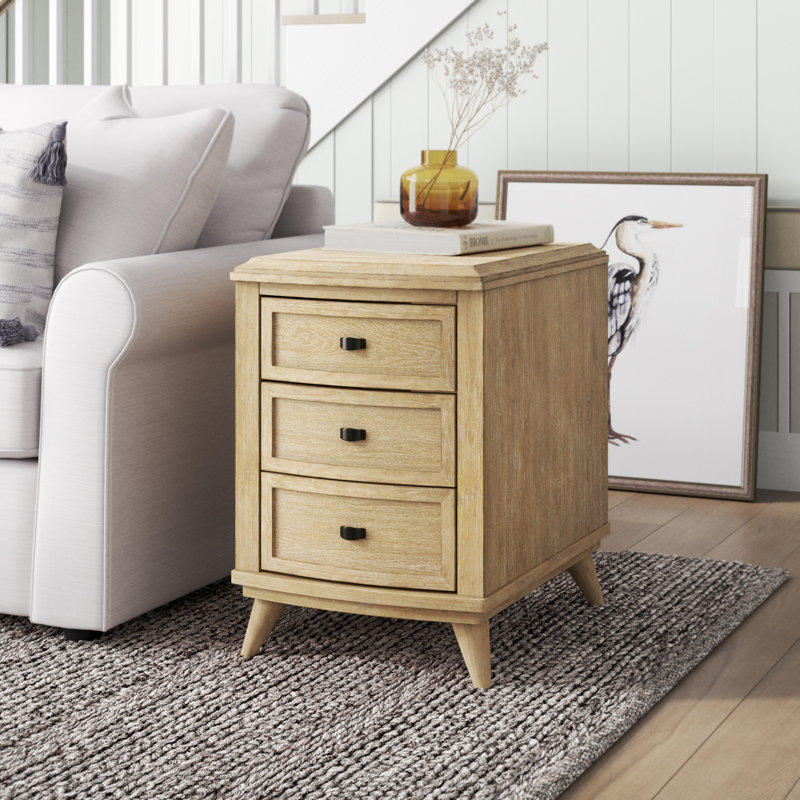 Corrigan Studio® Lamon 3 - Drawer End Table and Built-In Outlets & Reviews | Wayfair